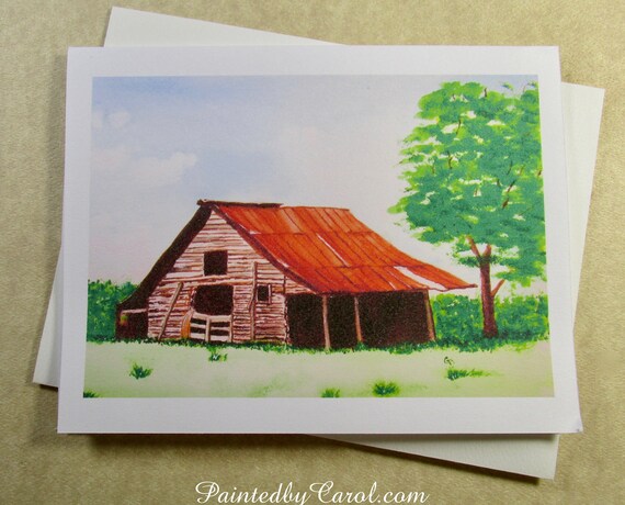 Barn Note Cards Country Barn Blank Cards Barn Stationery | Etsy