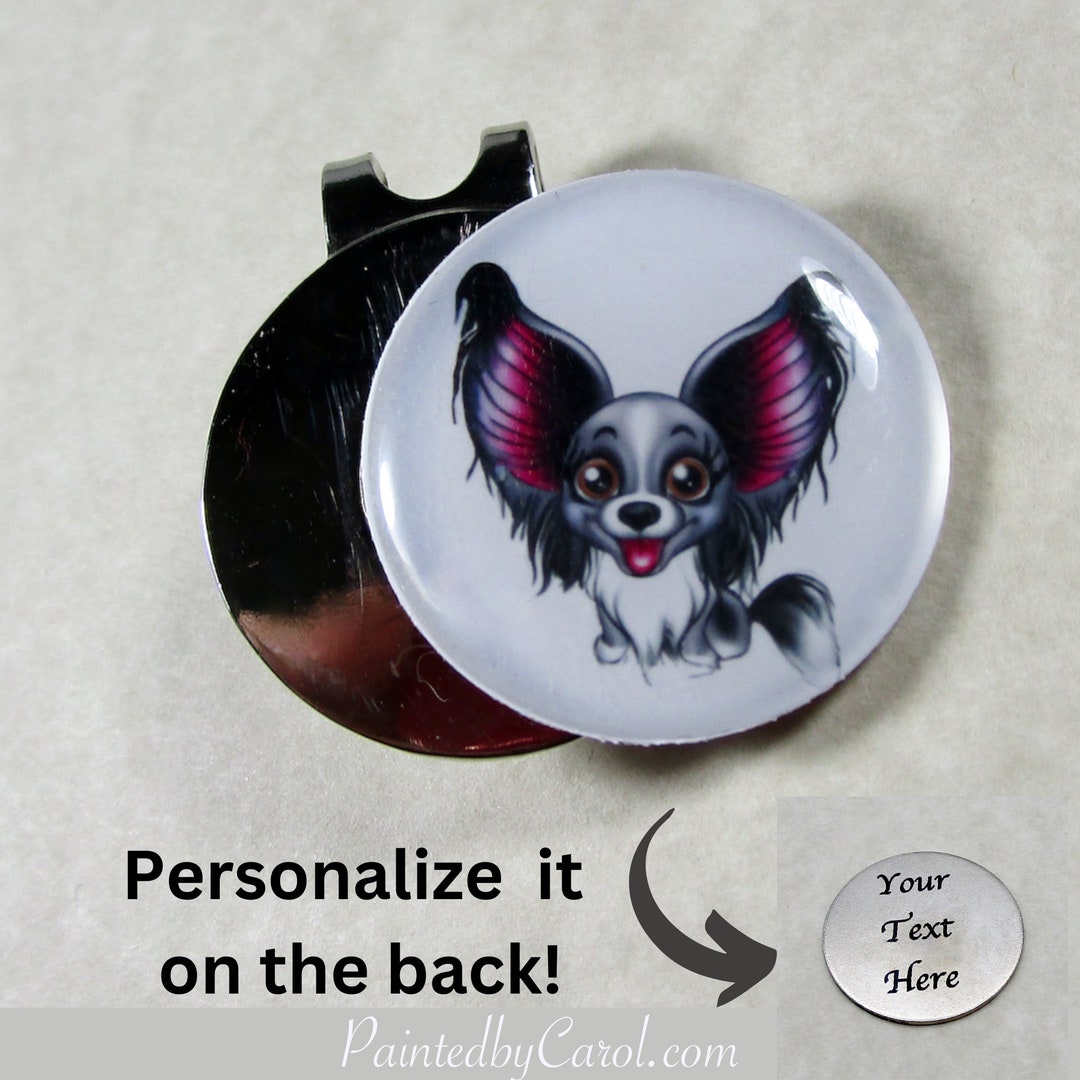 Papillon Golf Ball Marker, Papillon Gifts, Papillon Dad Gifts, Papillon ...