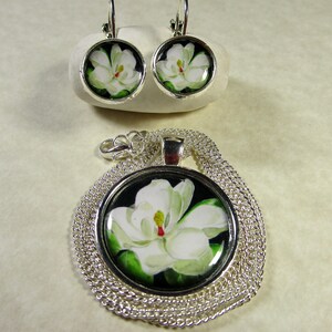Magnolia Pendant, Magnolia Necklace, Magnolia Jewelry, Magnolia Gifts ...