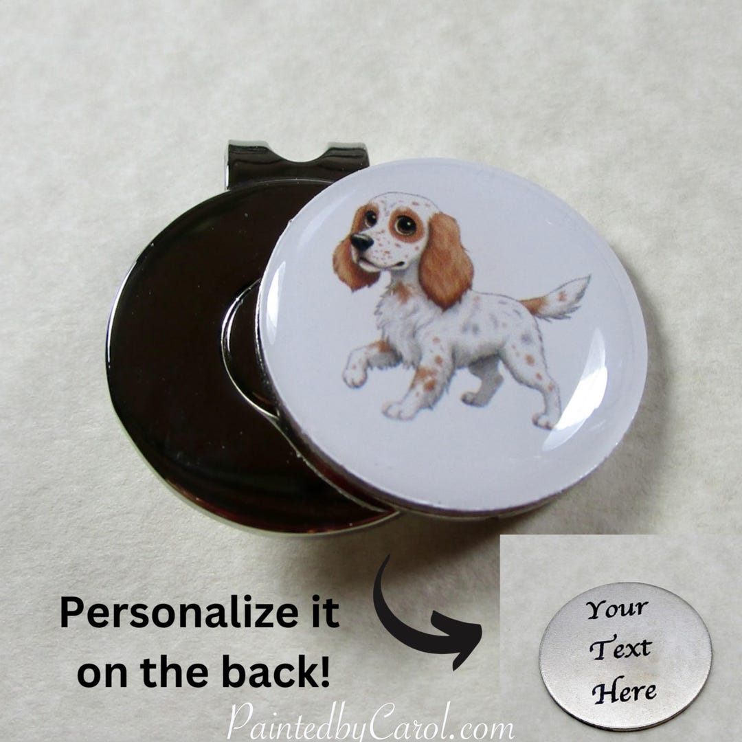 English Setter Golf Ball Marker, English Setter Gifts, English Setter ...