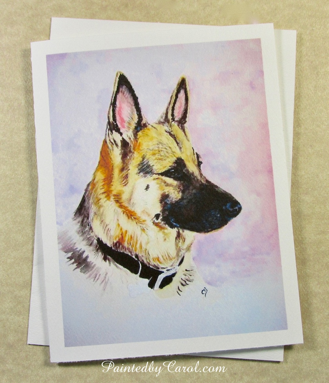 German Shepherd Note Cards German Shepherd Stationery Blank - Etsy Canada