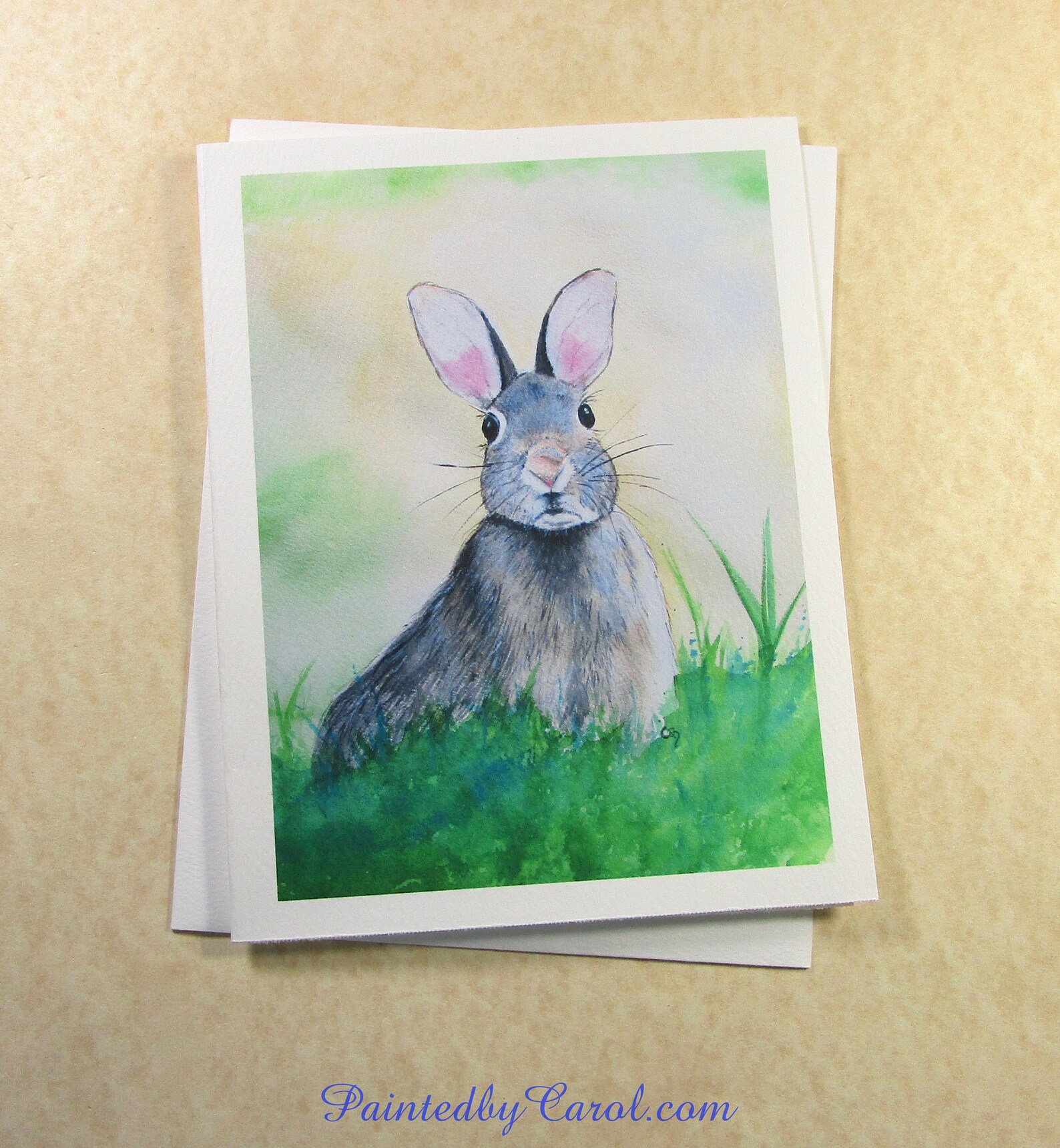 Bunny Note Cards Rabbit Stationery Cottontail Blank Cards - Etsy