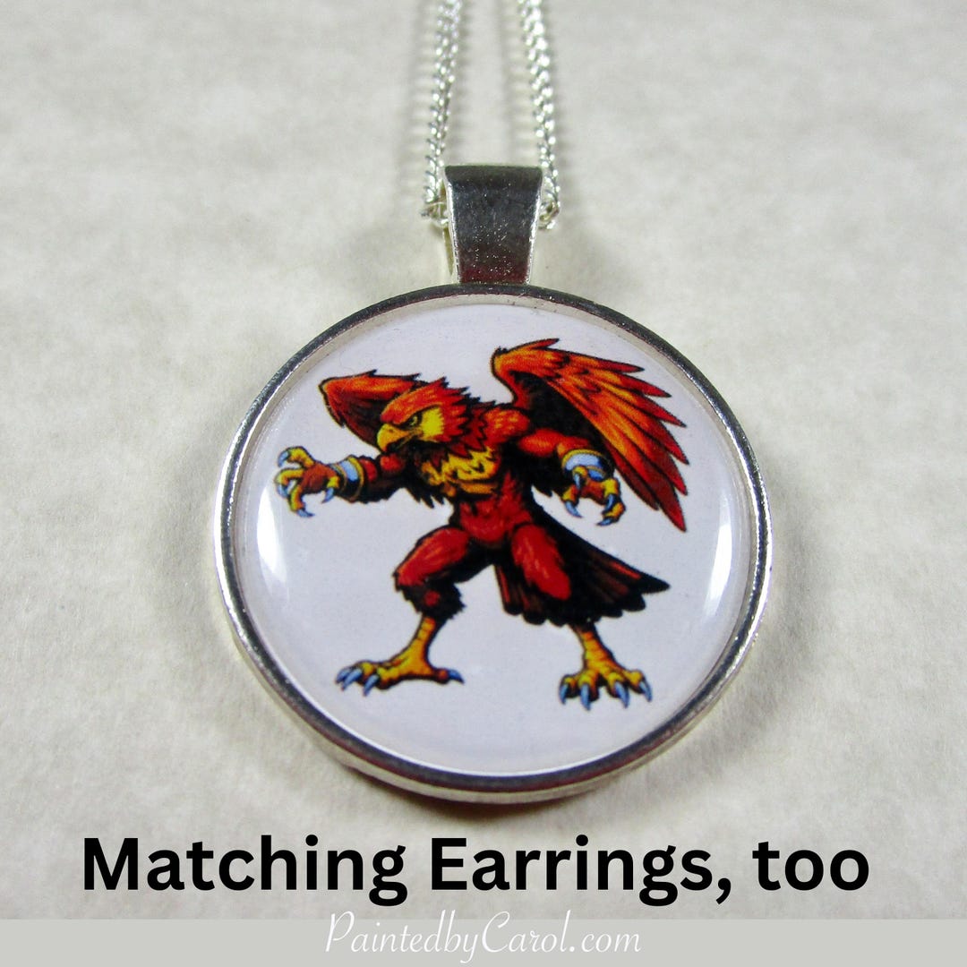 Hawks Necklace, School Mascot Pendant / Team Spirit Jewelry Gifts - Etsy