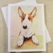 Bull Terrier Note Cards, Bull Terrier Stationery, Bull Terrier Blank ...