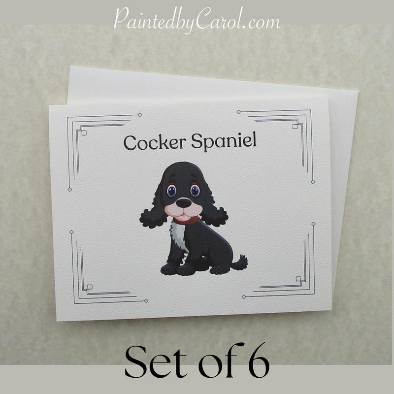 Black Cocker Spaniel - Etsy
