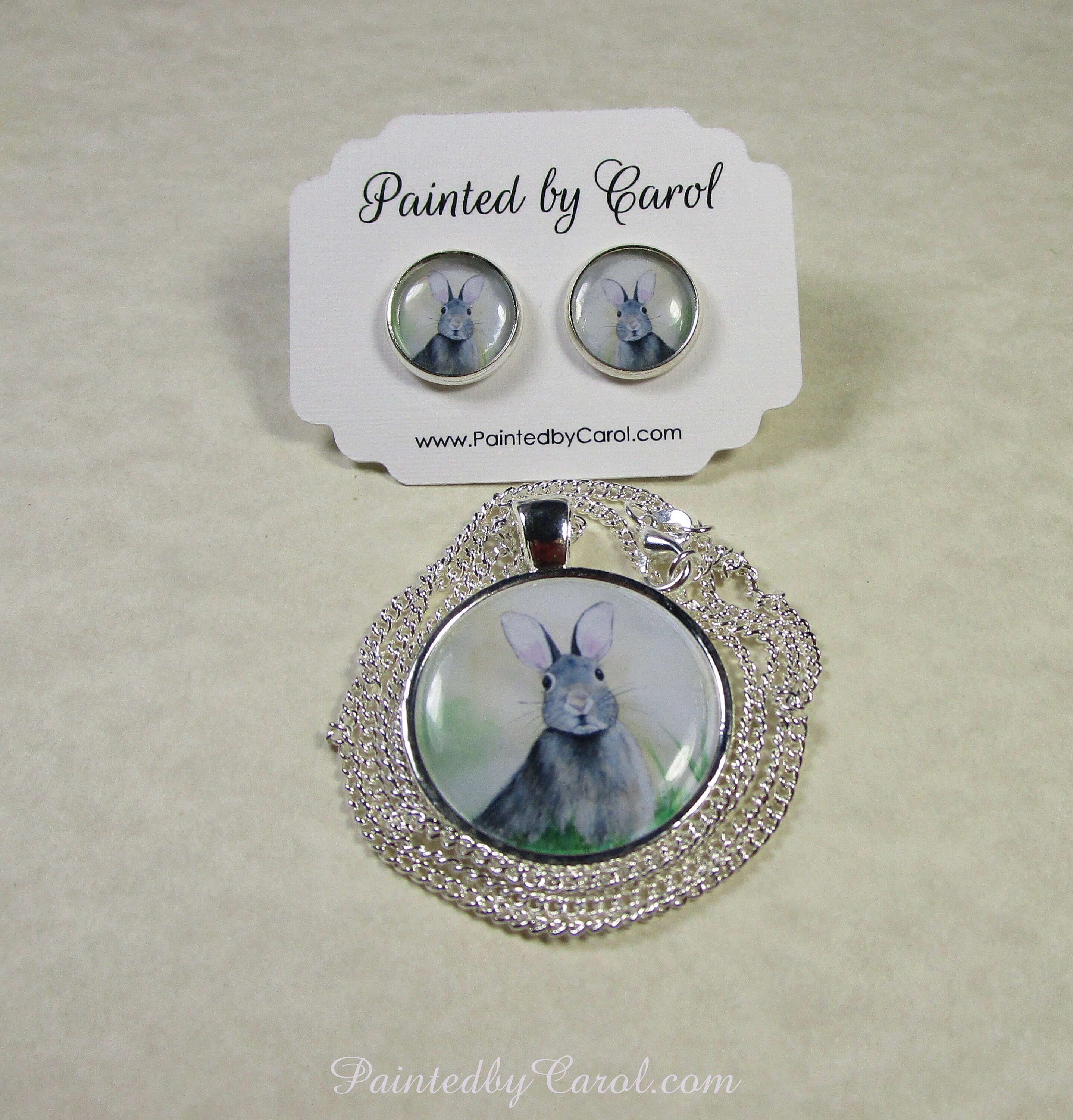 Bunny Rabbit Pendant Bunny Necklace Bunny Jewelry Bunny | Etsy