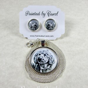 Labradoodle Pendant, Black Labradoodle Necklace, Labradoodle Jewelry ...