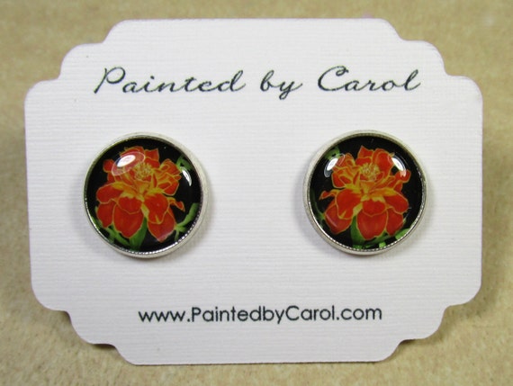 Marigold Earrings Marigold Jewelry Marigold Gifts Marigold | Etsy