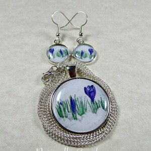 Crocus Earrings, Crocus Jewelry, Crocus Studs, Crocus Lever Backs ...
