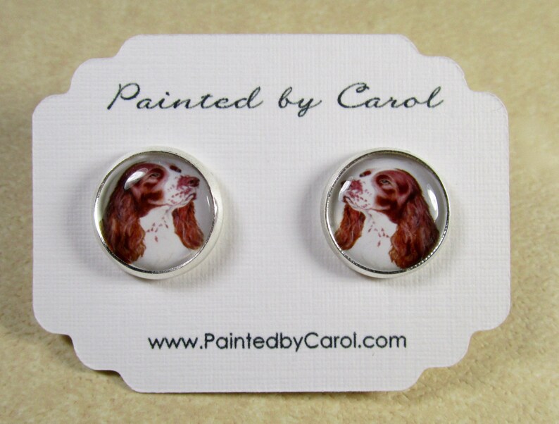 English Springer Spaniel Earrings ESS Jewelry Spaniel Gifts - Etsy