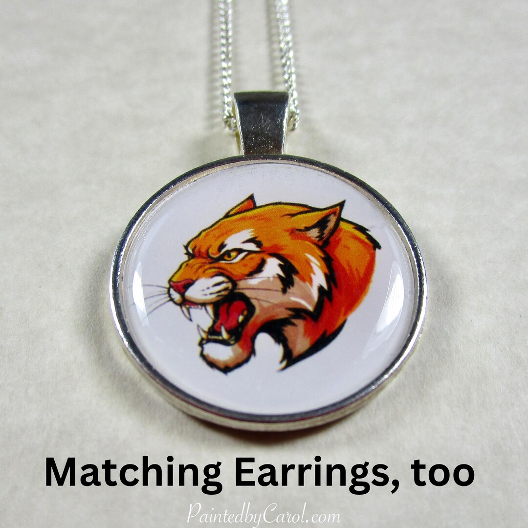 Wildcat Necklace, School Mascot Pendant / Team Pride Jewelry Gifts - Etsy