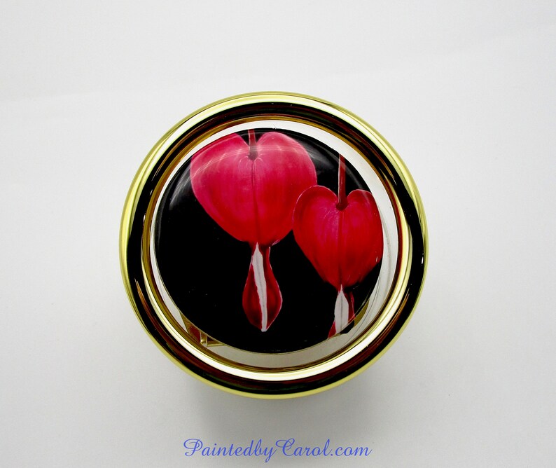 Bleeding Hearts Music Box, Personalized Red Flower Gifts / Custom ...