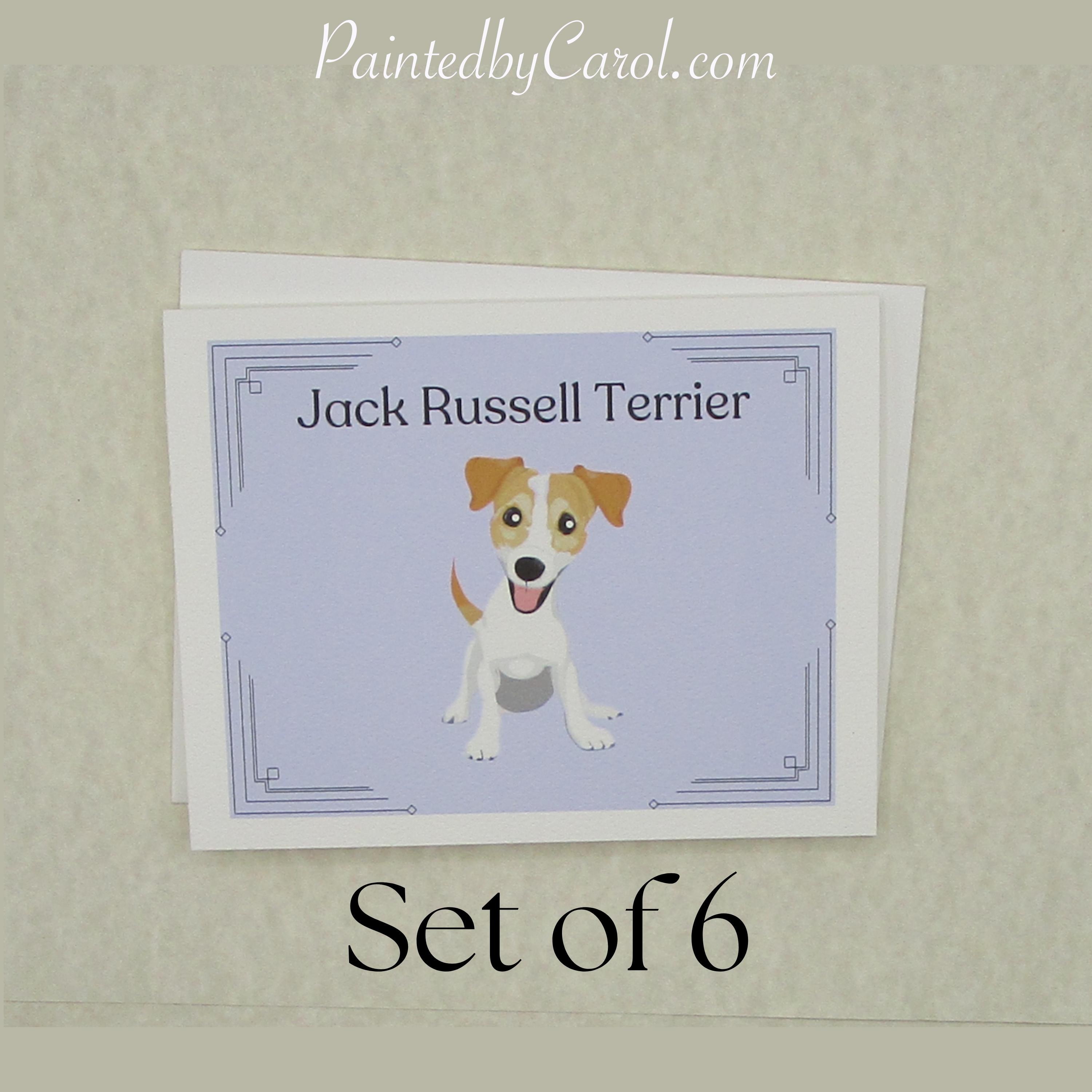 Jack Russell Terrier Note Cards, Jack Russell Stationery, Jack Russell ...