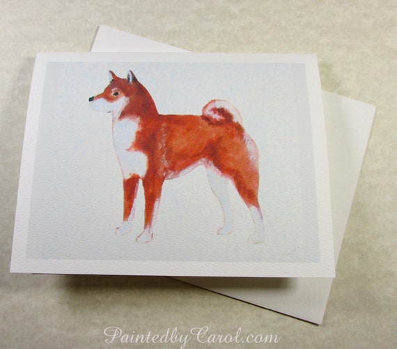 Red Shiba Inu Note Cards Shiba Inu Stationery Shiba Inu | Etsy