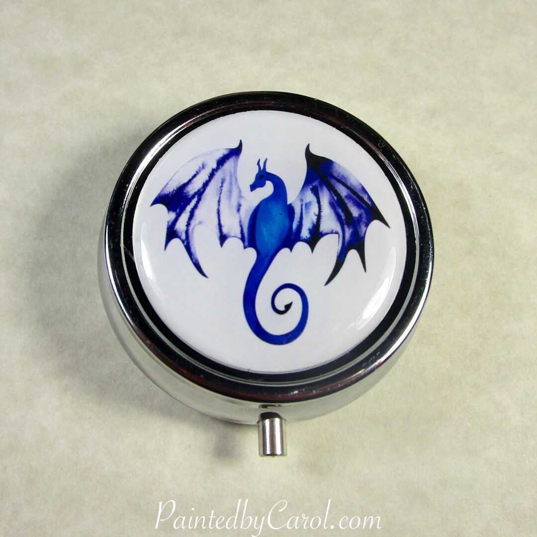 Dragon Pillbox, Dragon Pill Box, Dragon Gifts, Gamer Gifts, Dragon Pill ...
