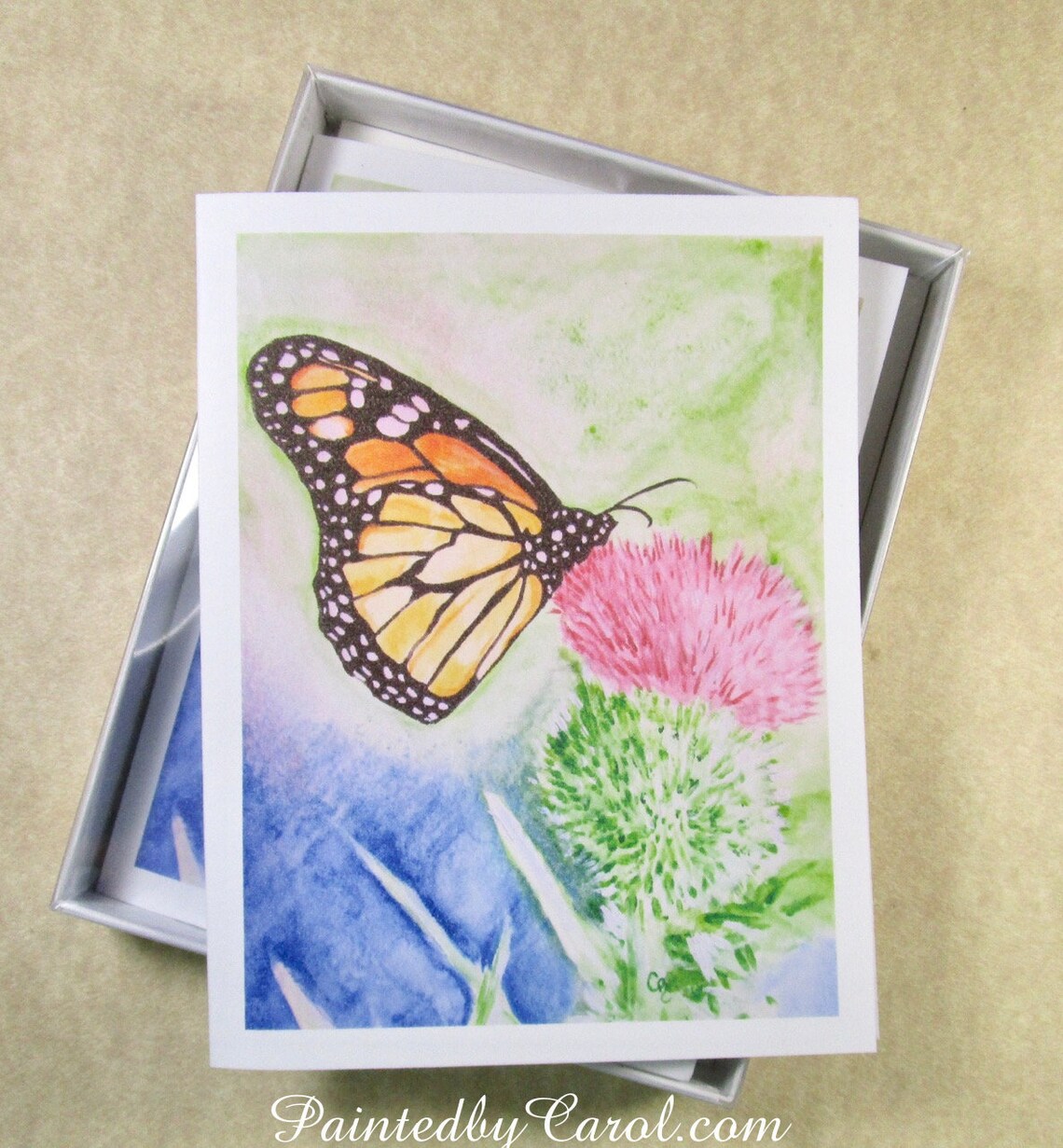 Monarch Butterfly Note Cards Butterfly Stationery Butterfly - Etsy