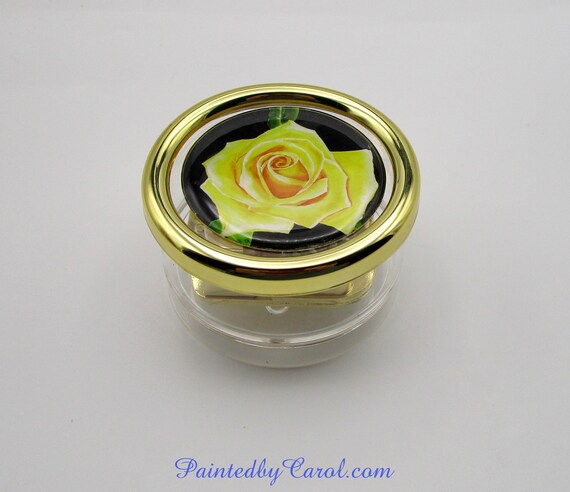 Yellow Rose Music Box Yellow Rose Gift Rose Anniversary - Etsy