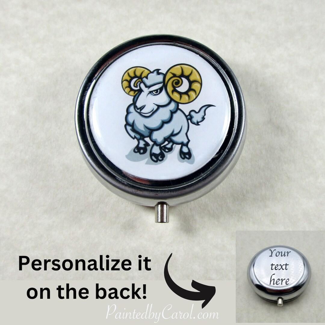 Rams Pillbox, Rams School Mascot Gifts, Rams Pill Case, Rams Fan Gifts ...