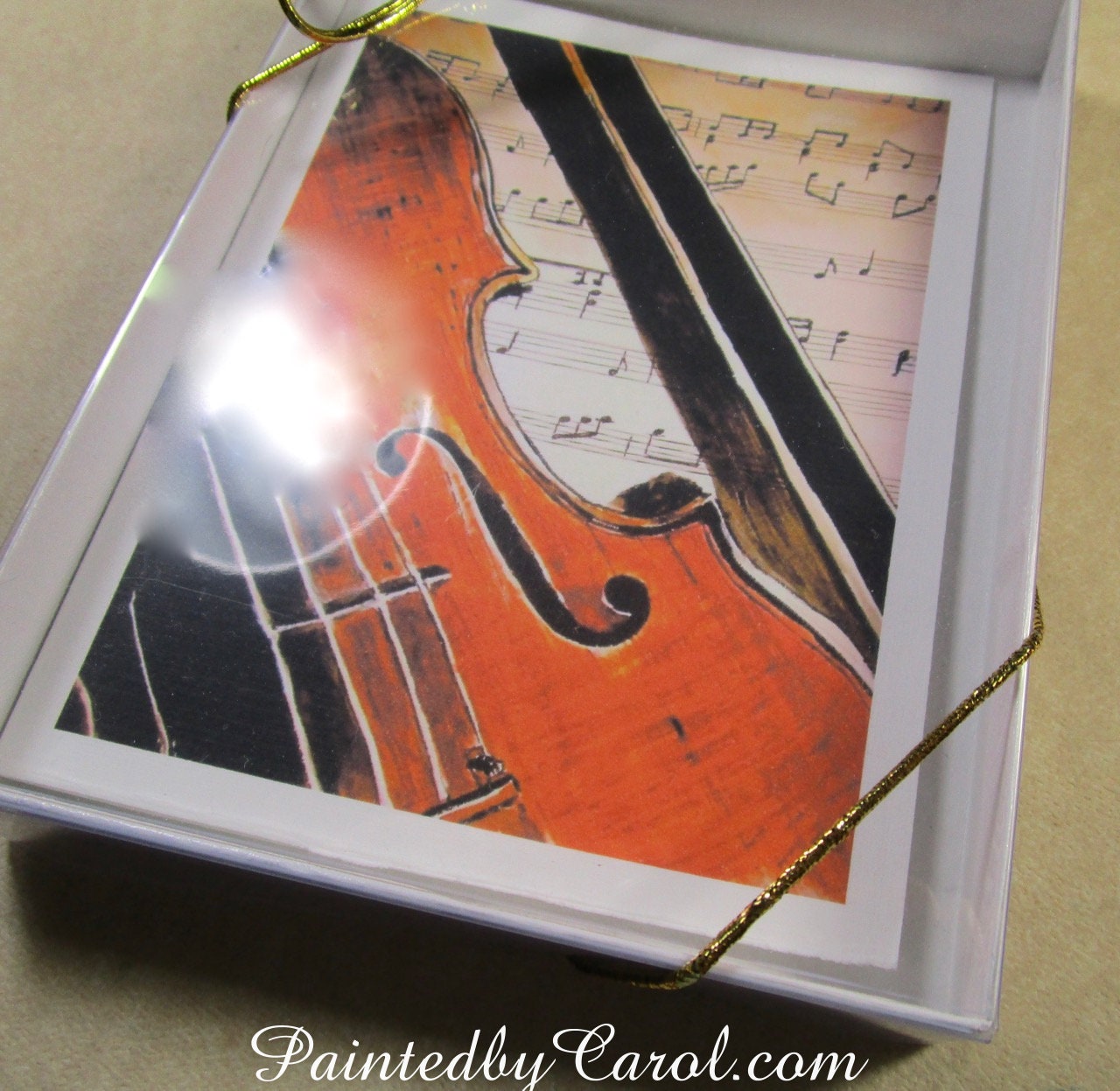 Violin Note Cards Violin Blank Cards Violin Stationery | Etsy