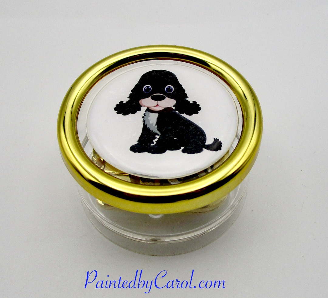 Black Cocker Spaniel Music Box, Cocker Spaniel Gifts, Cocker Spaniel ...