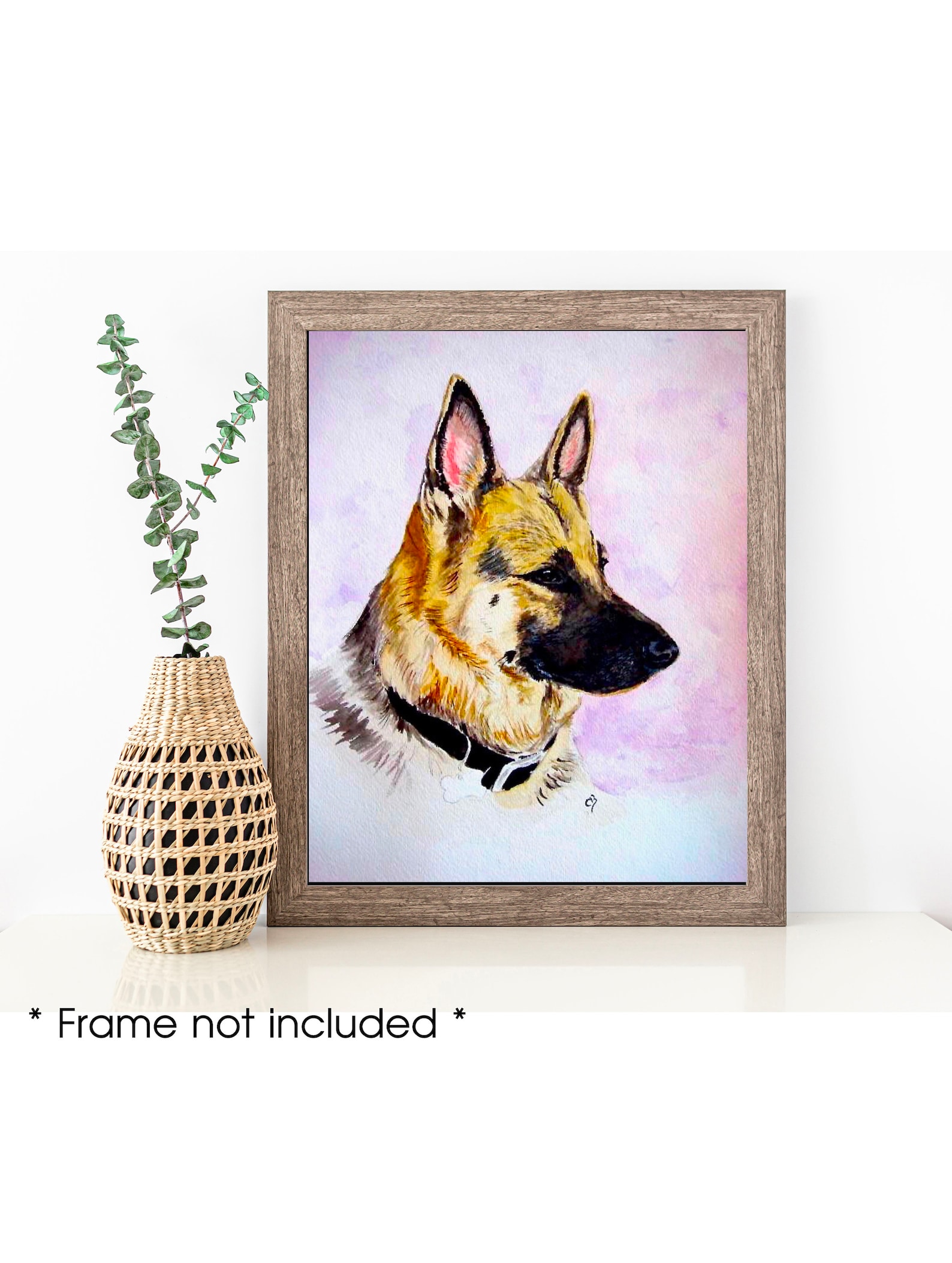 German Shepherd Print German Shepherd Art K-9 Print K-9 - Etsy