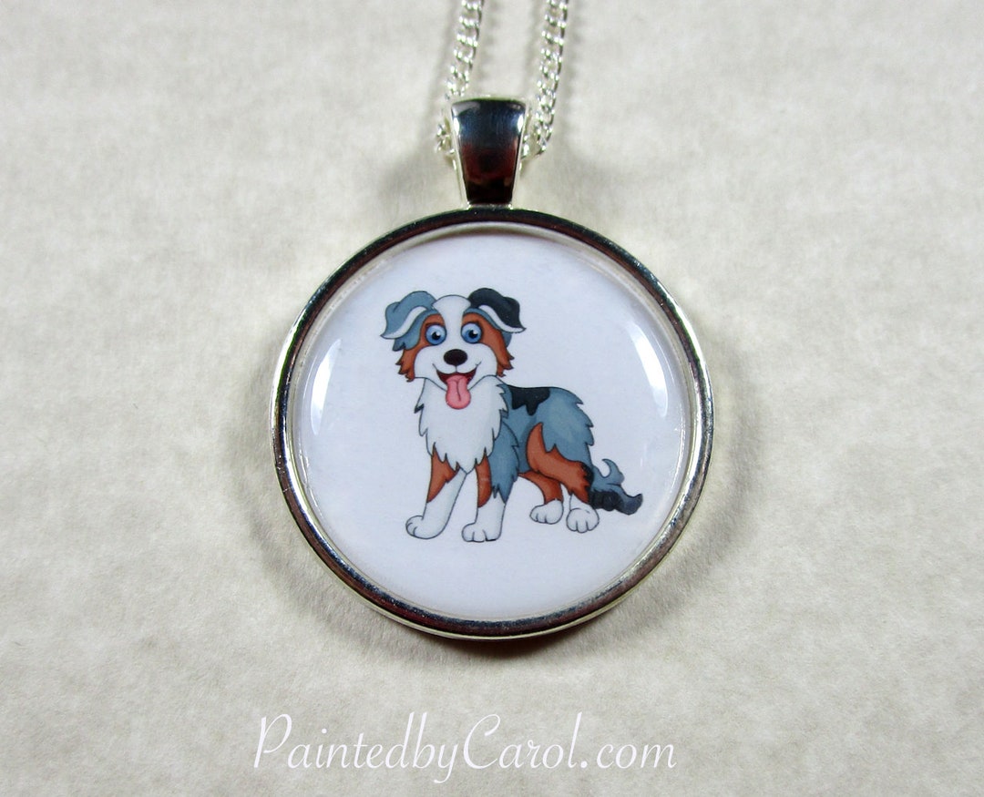 Australian Shepherd Pendant, Aussie Necklace, Aussie Jewelry, Aussie ...