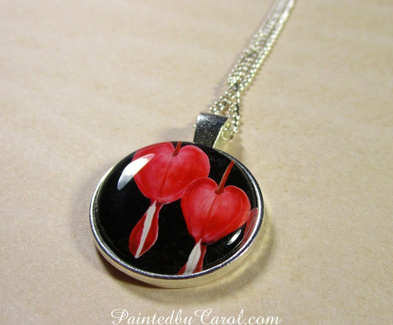 Bleeding Heart Pendant Bleeding Heart Jewelry Red Bleeding | Etsy