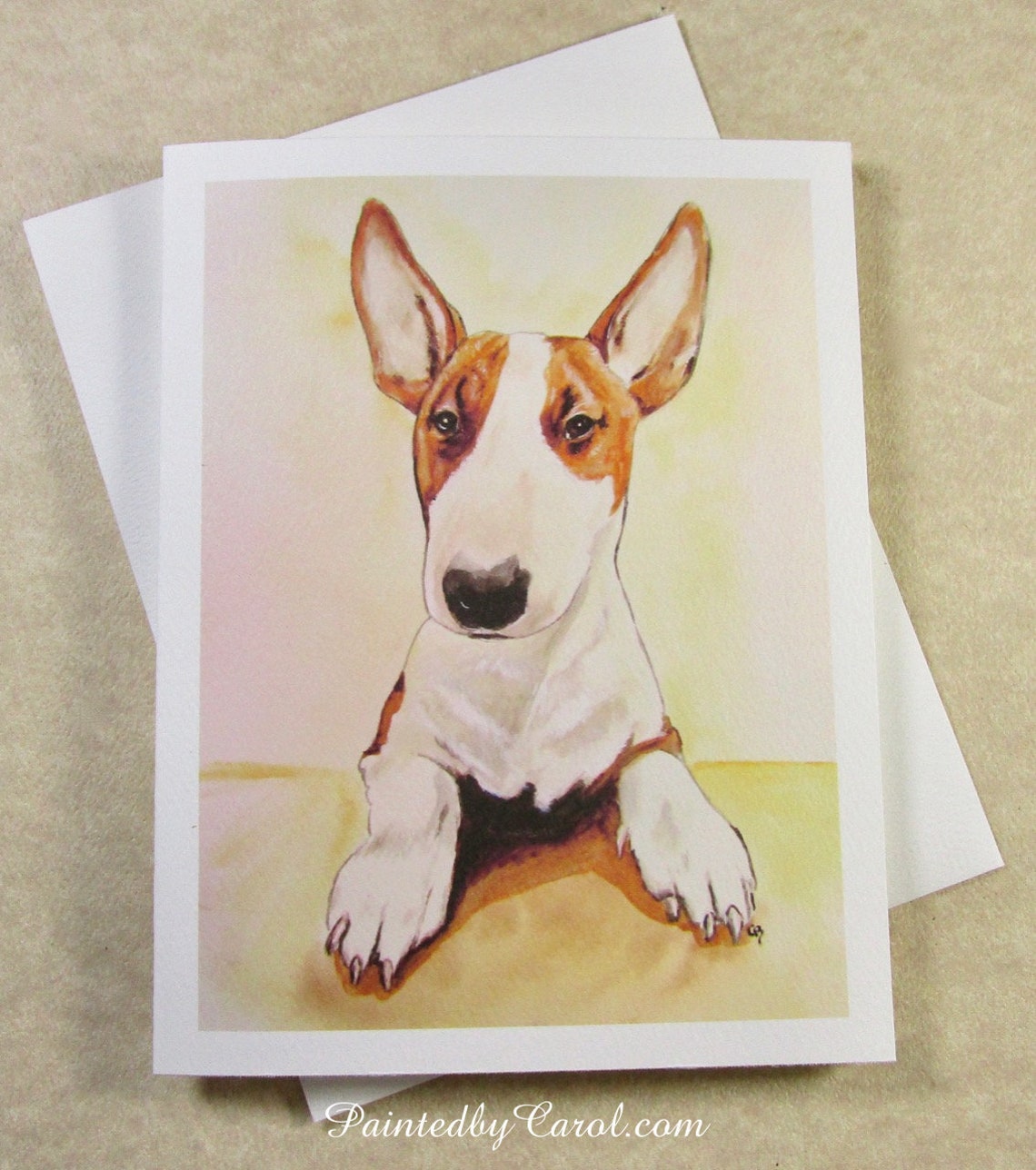Bull Terrier Note Cards Bull Terrier Stationery Bull Terrier | Etsy
