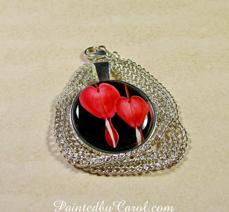 Bleeding Heart Pendant Bleeding Heart Jewelry Red Bleeding - Etsy