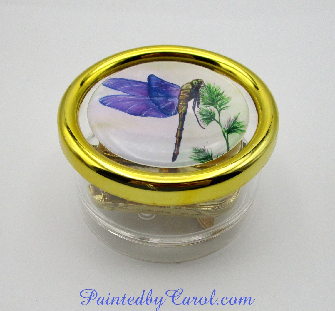 Dragonfly Music Box Dragonfly Gifts Anniversary Wind up - Etsy