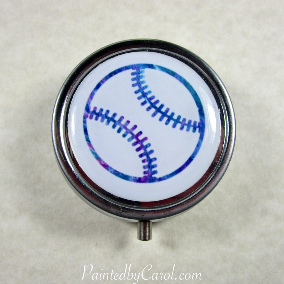 Baseball Pillbox, Softball Pill Box, Baseball Gifts, Softball Gifts ...