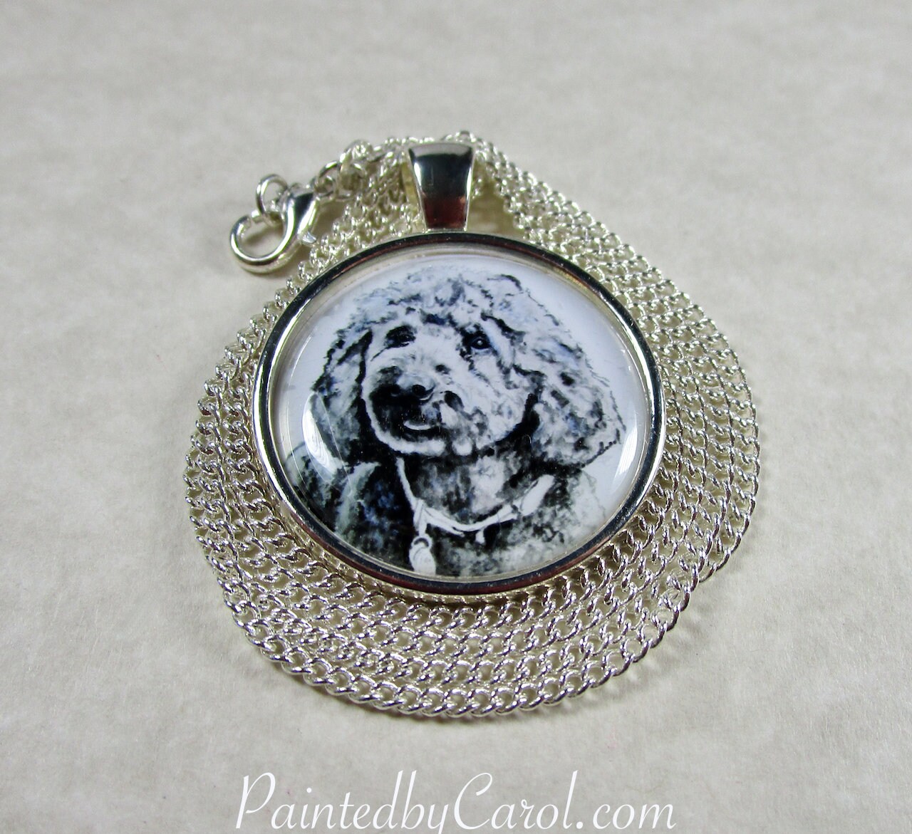Labradoodle Pendant, Black Labradoodle Necklace, Labradoodle Jewelry ...