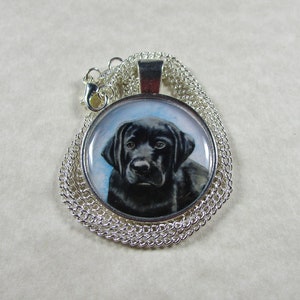 Black Lab Pendant, Black Lab Necklace, Black Lab Retriever Jewelry ...