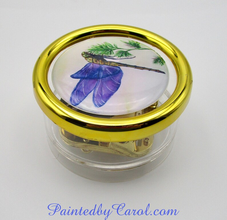 Dragonfly Music Box Dragonfly Gifts Anniversary Wind up | Etsy