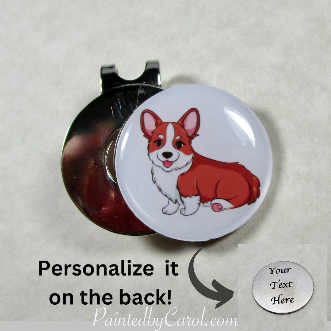 Corgi Golf Ball Marker, Cartoon Corgi Gifts, Corgi Dad Gifts, Corgi ...
