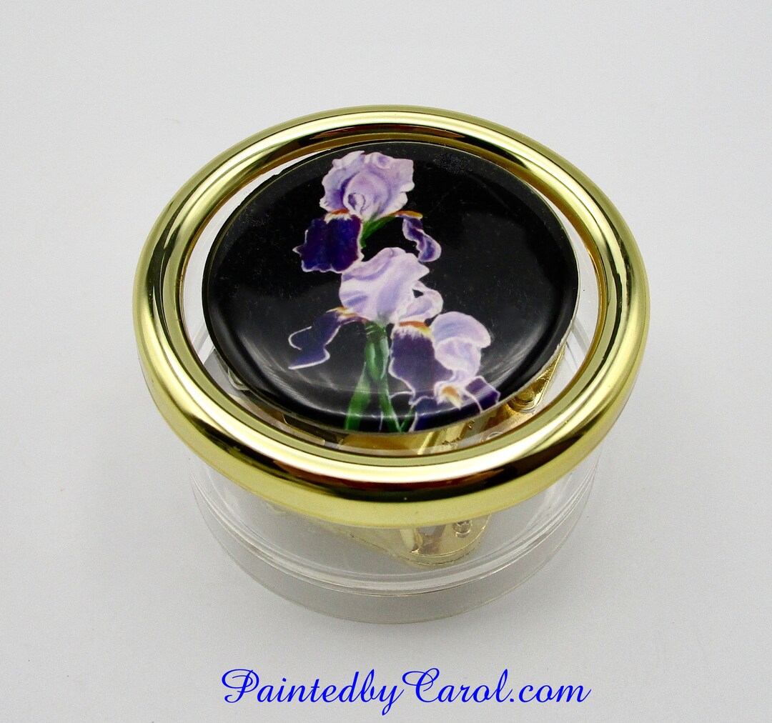 Bearded Iris Music Box, Iris Gifts, Purple Flower Gifts, Anniversary ...