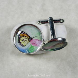 Butterfly Cufflinks, Monarch Butterfly Mens Jewelry, Butterfly Mens ...