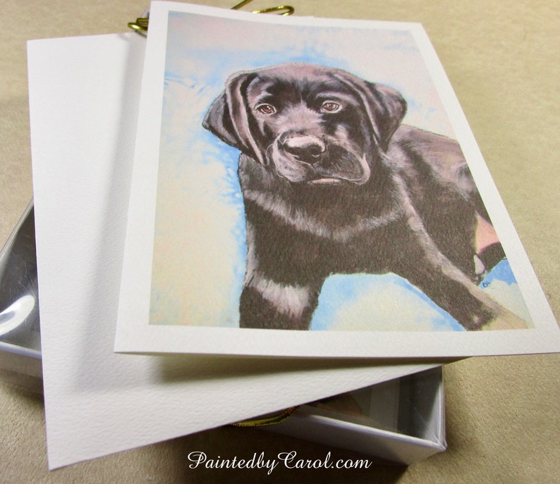 Black Lab Note Cards Labrador Retriever Stationery Black Lab - Etsy