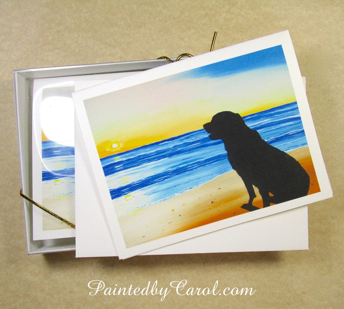 Black Lab Note Cards Labrador Retriever Note Cards Blank - Etsy