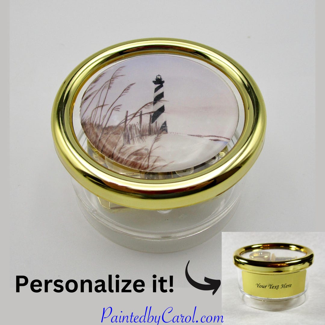 Lighthouse Music Box, Nautical Gifts, Beach Music Box, Seashore Gifts ...