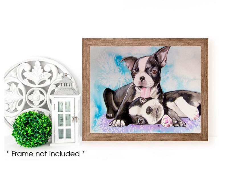Boston Terrier Print Boston Terrier Art Boston Terrier - Etsy