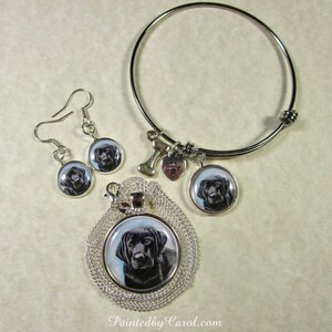 Black Lab Pendant, Black Lab Necklace, Black Lab Retriever Jewelry ...