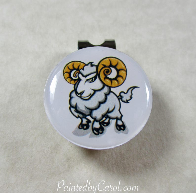 Ram Golf Ball Marker, Personalized School Mascot Gifts / Team Spirit ...