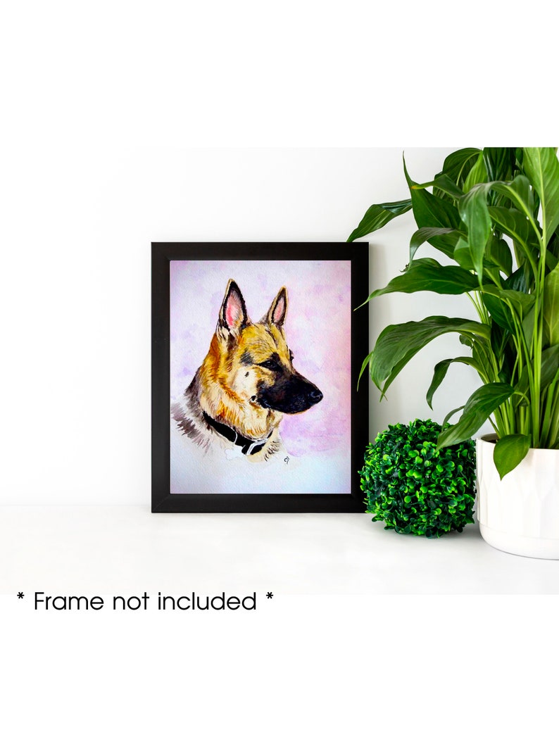 German Shepherd Print German Shepherd Art K-9 Print K-9 - Etsy