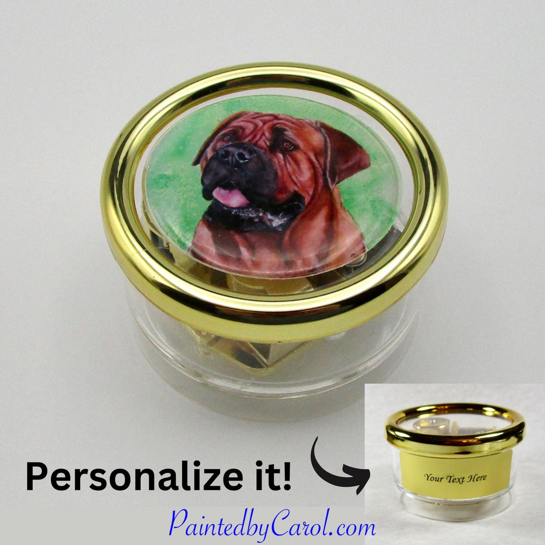 Mastiff Music Box, English Mastiff Gifts, Mastiff Mom Gifts, Dog Music ...