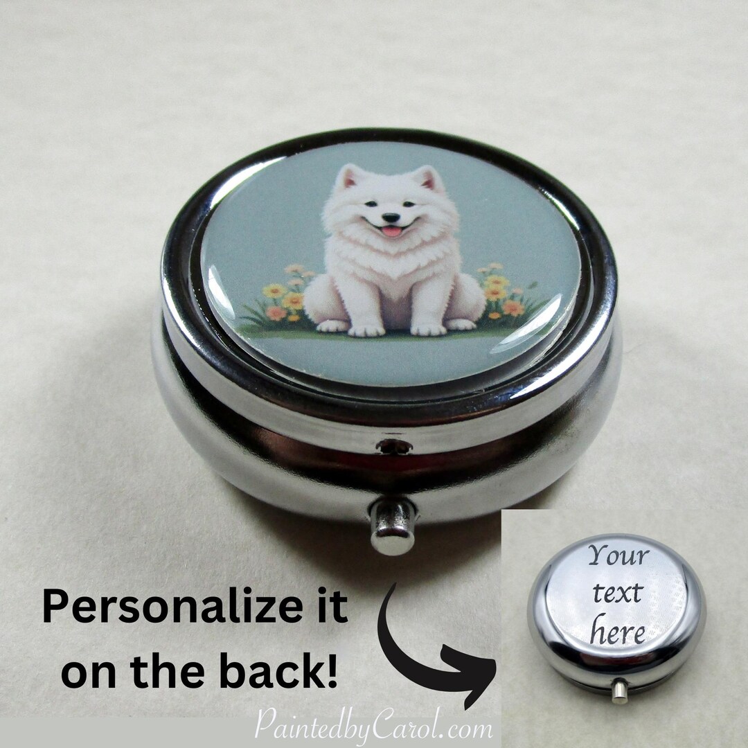 Samoyed Pillbox, Samoyed Mint Box, Samoyed Gifts, Samoyed Mom Gifts ...