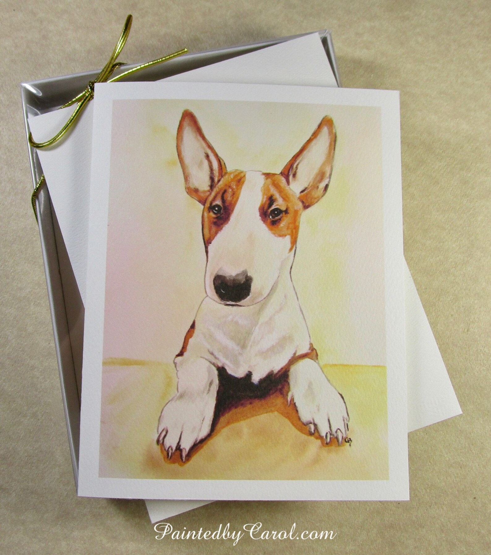 Bull Terrier Note Cards Bull Terrier Stationery Bull Terrier | Etsy