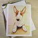 Bull Terrier Note Cards, Bull Terrier Stationery, Bull Terrier Blank ...