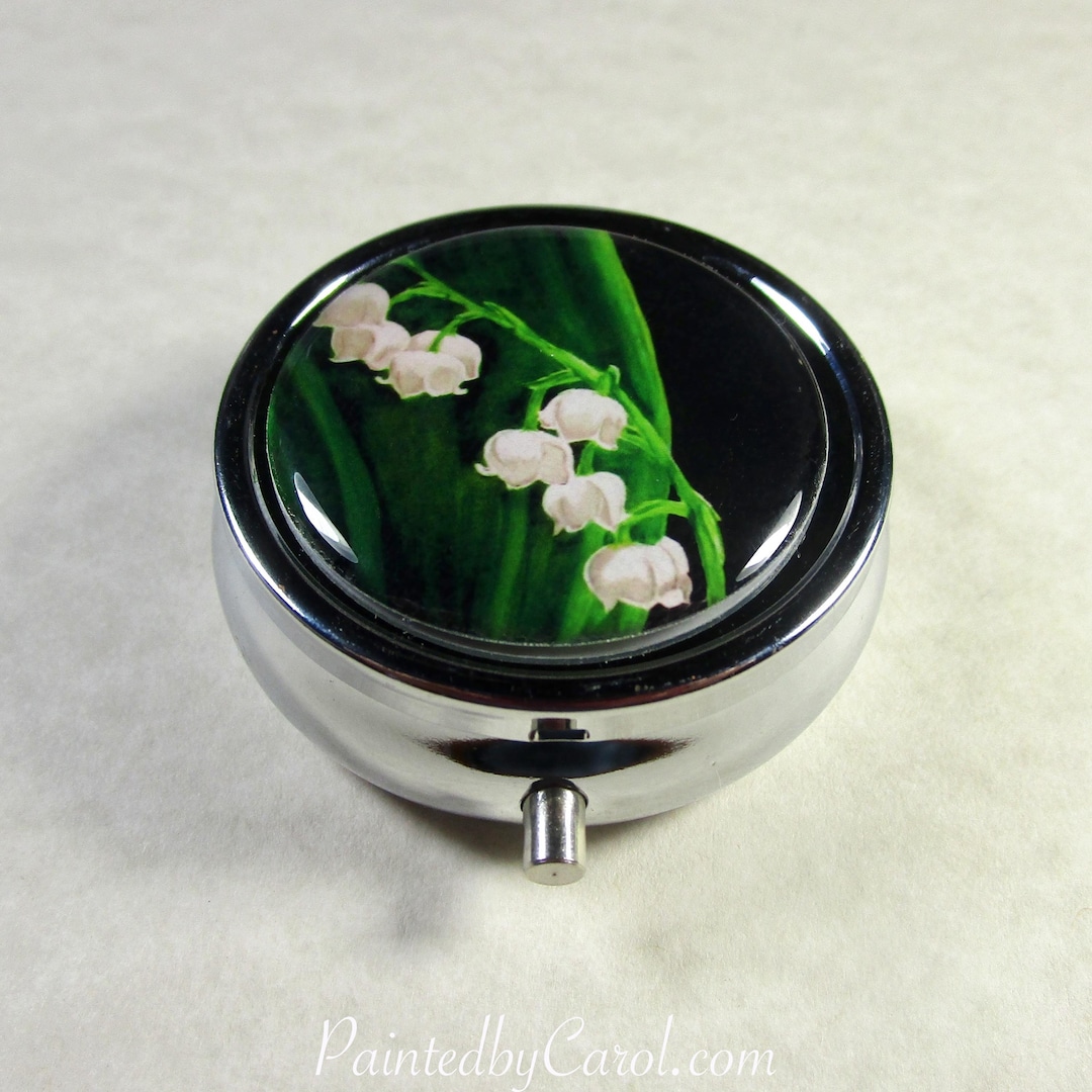 Lily of the Valley Pillbox, Lily of the Valley Pill Box, Lily of the ...