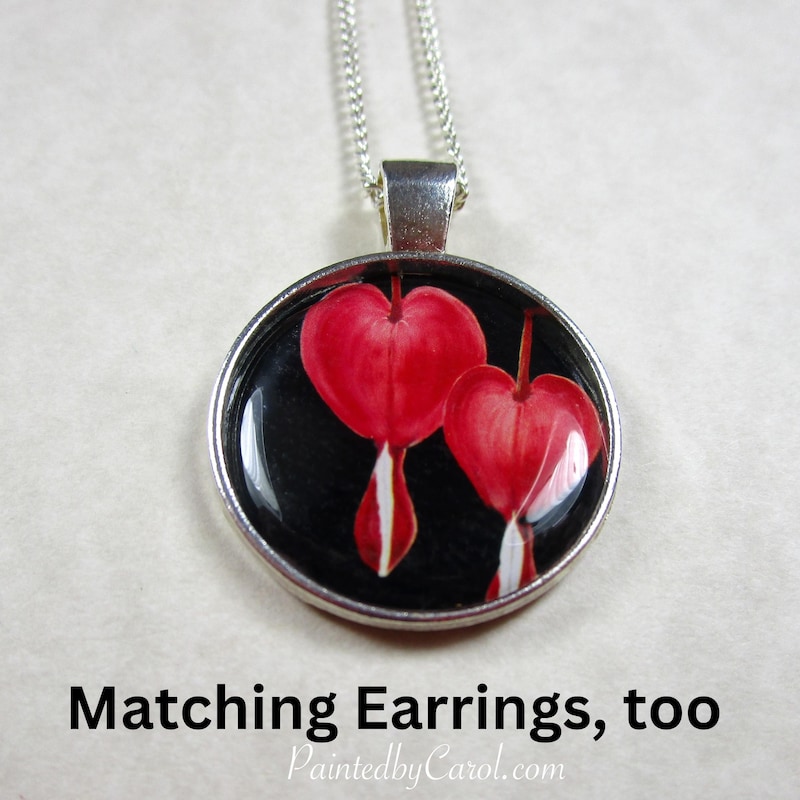 Bleeding Heart Necklace - Etsy